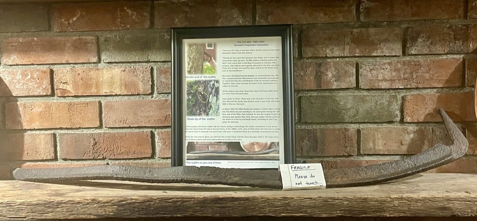 Our Sickle Tree dated from before the Civil War